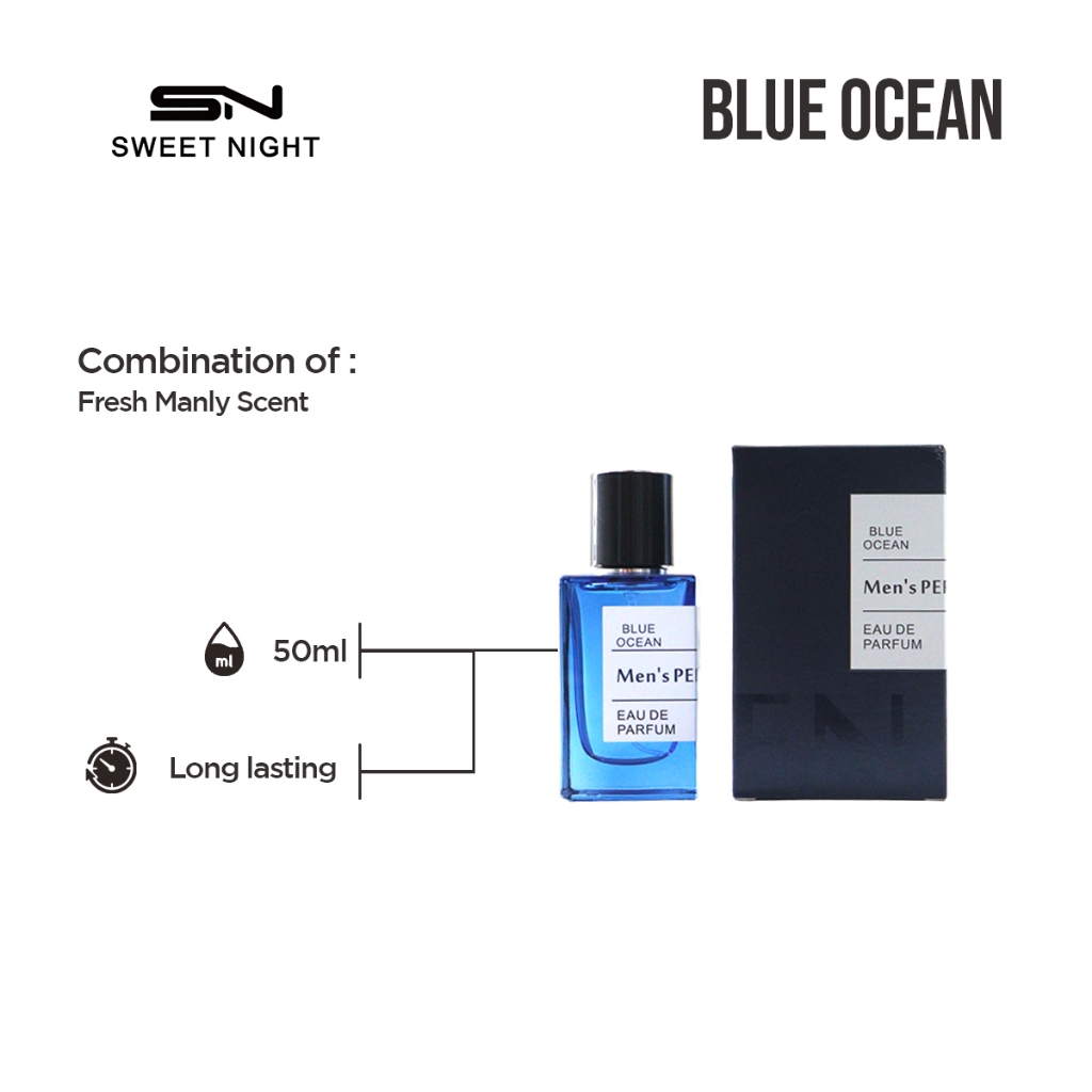 Sweet Night Blue Ocean Perfume Premium Edition (50ml) | Shopee Malaysia