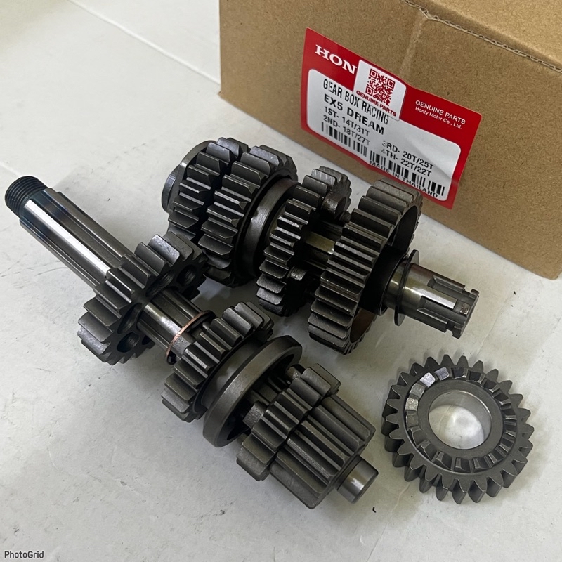 HONDA RACING ENGINE GEAR BOX SET GEARBOX SET EX5 DREAM WAVE100 Gear Box Sekali Gigi Kick Stater ...