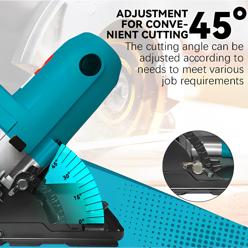 REAIM 5806B Circular Saw Wood Plastic Cutter 1400W 7 1/4” 185mm Blade ...