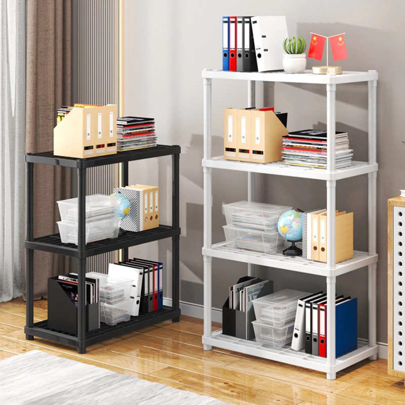 3/4 Tier Shelf Rack Storage with Wheels Multipurpose Organizer Rack for ...