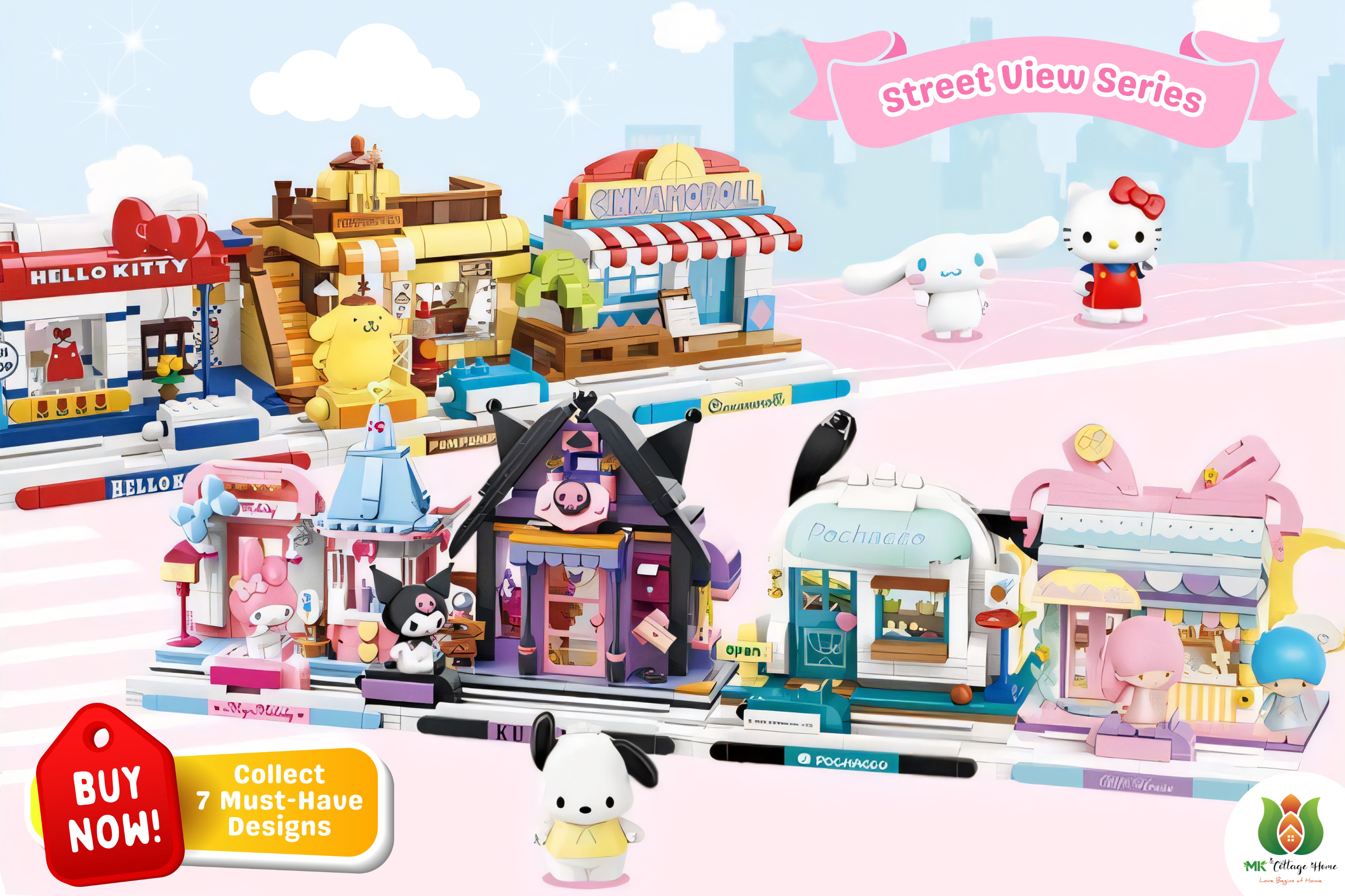 Keeppley Sanrio Series Pochacco Building Blocks The Best Gift To Spark ...
