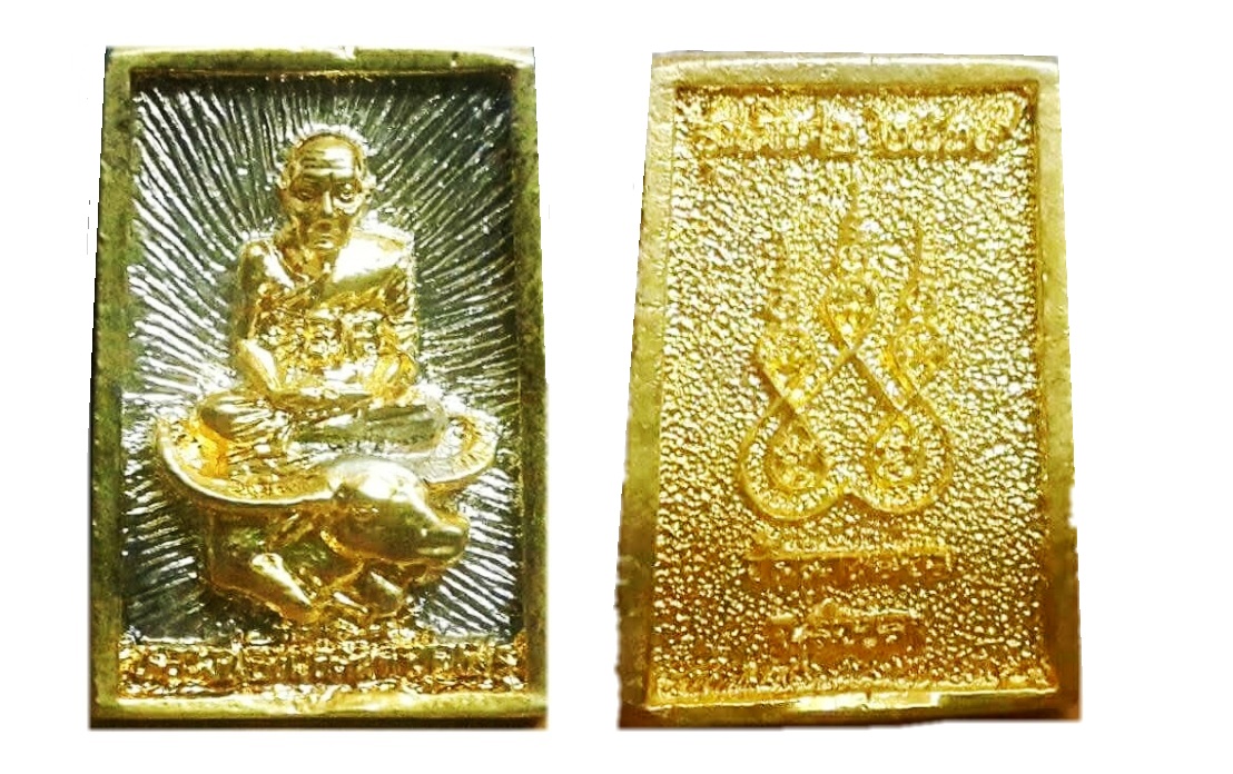 Luang Por Thuad Ling Dam 护身符 佛历2539 年,来自宋卡府 Na Mom 的 Wat Thung Meru ...