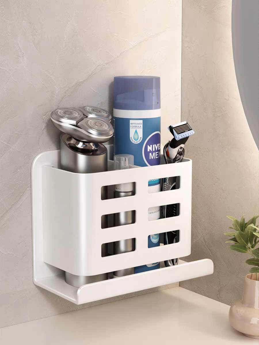 Bathroom Storage Rack Comb Razor Rack Shelf Organizer Toothbrush Rack ...
