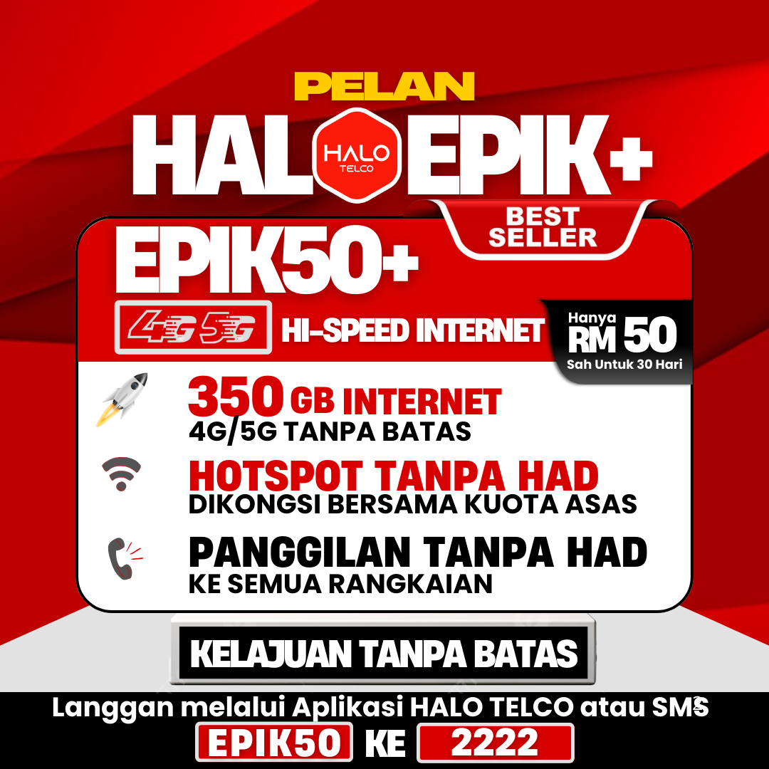 Simkad Tune Talk Halo Telco Epik sim & esim | Unlimited Call High Speed ...