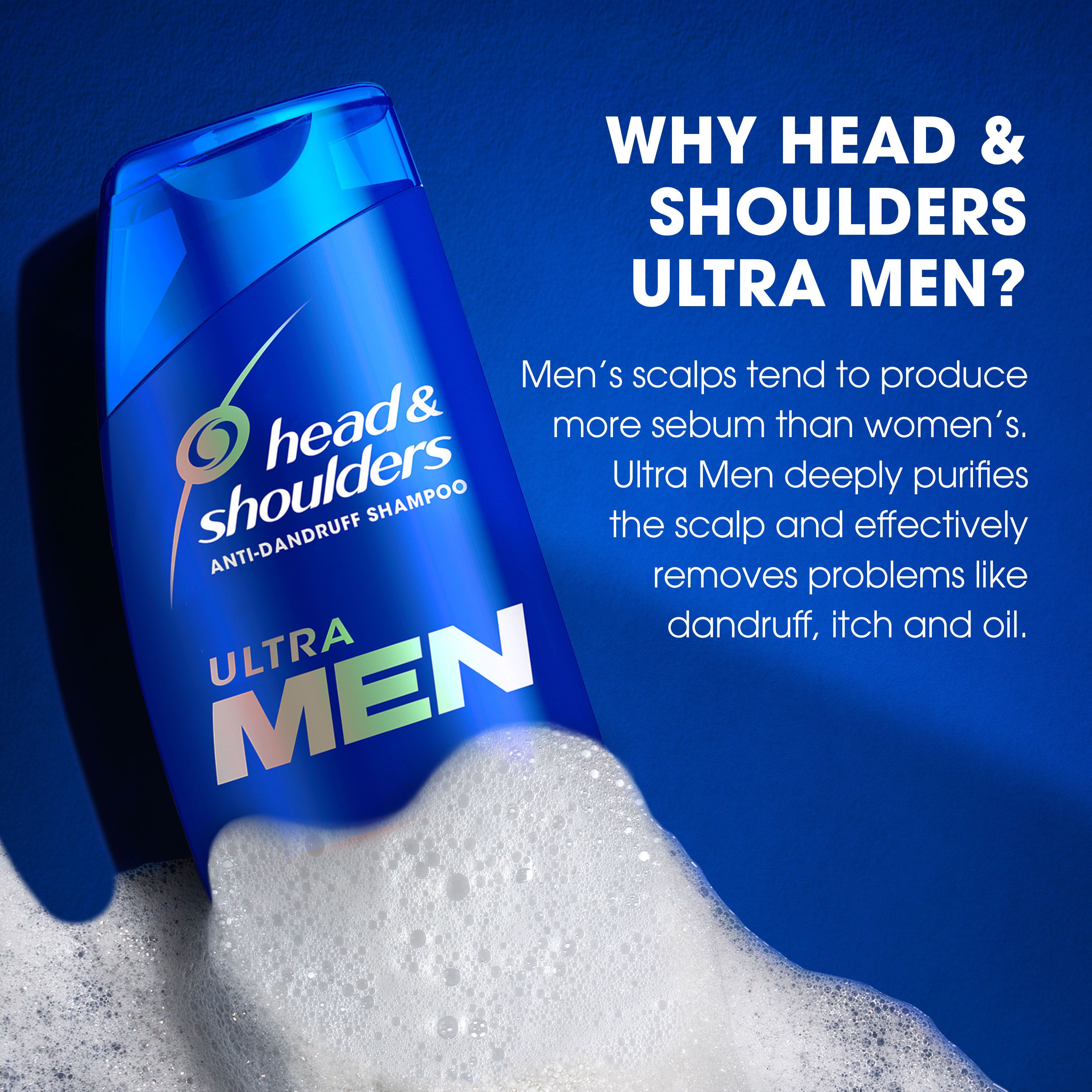 Head and Shoulders Ultramen Shampoo Anti Kelemumur / Anti Dandruff Cool ...