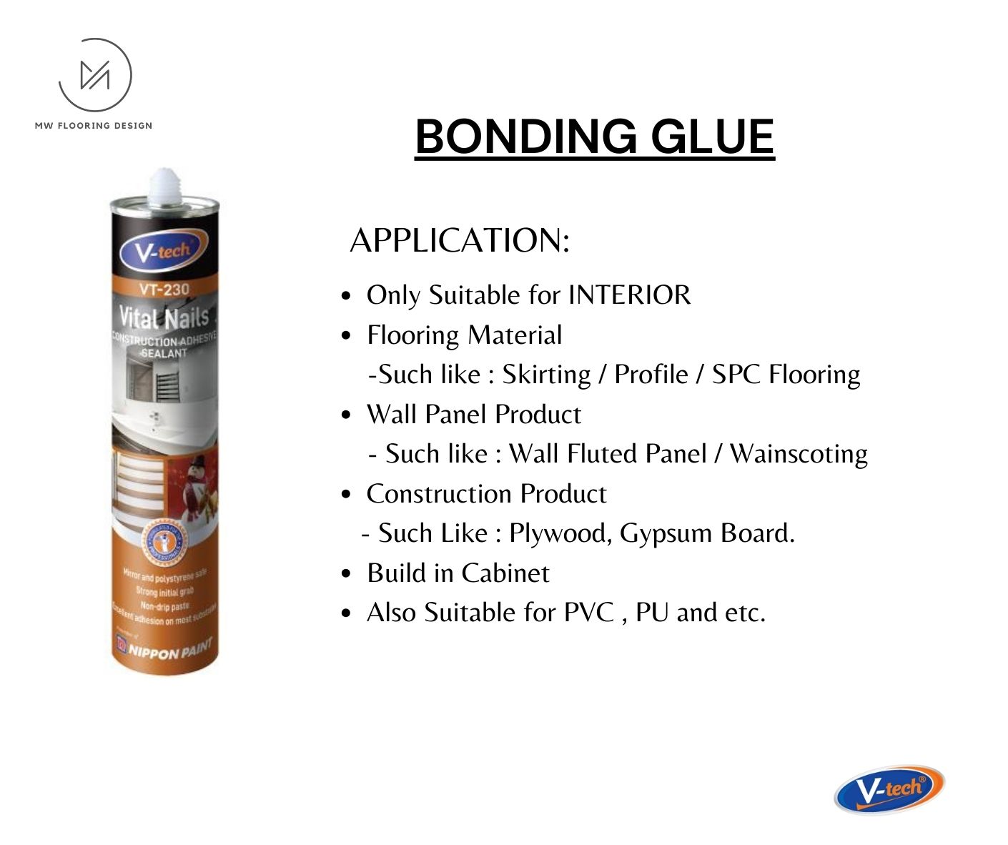 V-Tech VT-230 VT-222 /VT-224 Bonding Glue and Rainbow Sealant - Silicon ...