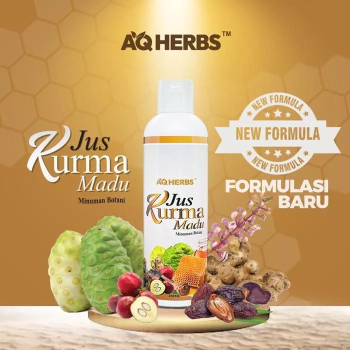 [READY STOCK]JUS KURMA MADU AQ HERBS 100% ORIGINAL HQ | Shopee Malaysia