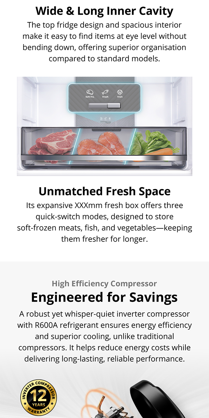 PRISM+ PureFresh FDR700 Four Door Refrigerator [New Launch] | Shopee ...