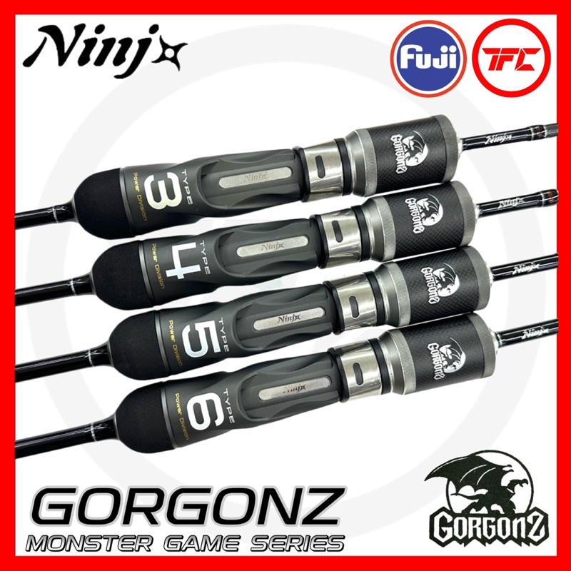 2025 New NINJA GORGONZ Jigging Overhead & Spinning Rod Baitcast BC Slow ...