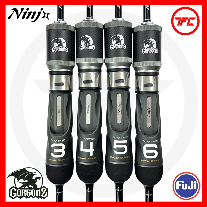 2025 New NINJA GORGONZ Jigging Overhead & Spinning Rod Baitcast BC Slow ...