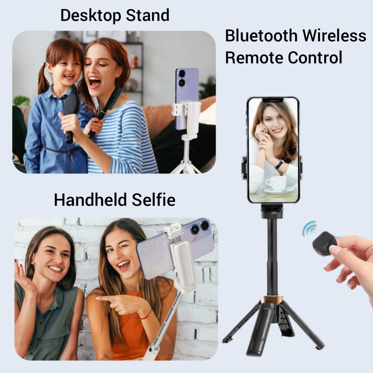 Plokama Live Streaming Tripod Selfie Stick Series | Remote Bluetooth ...