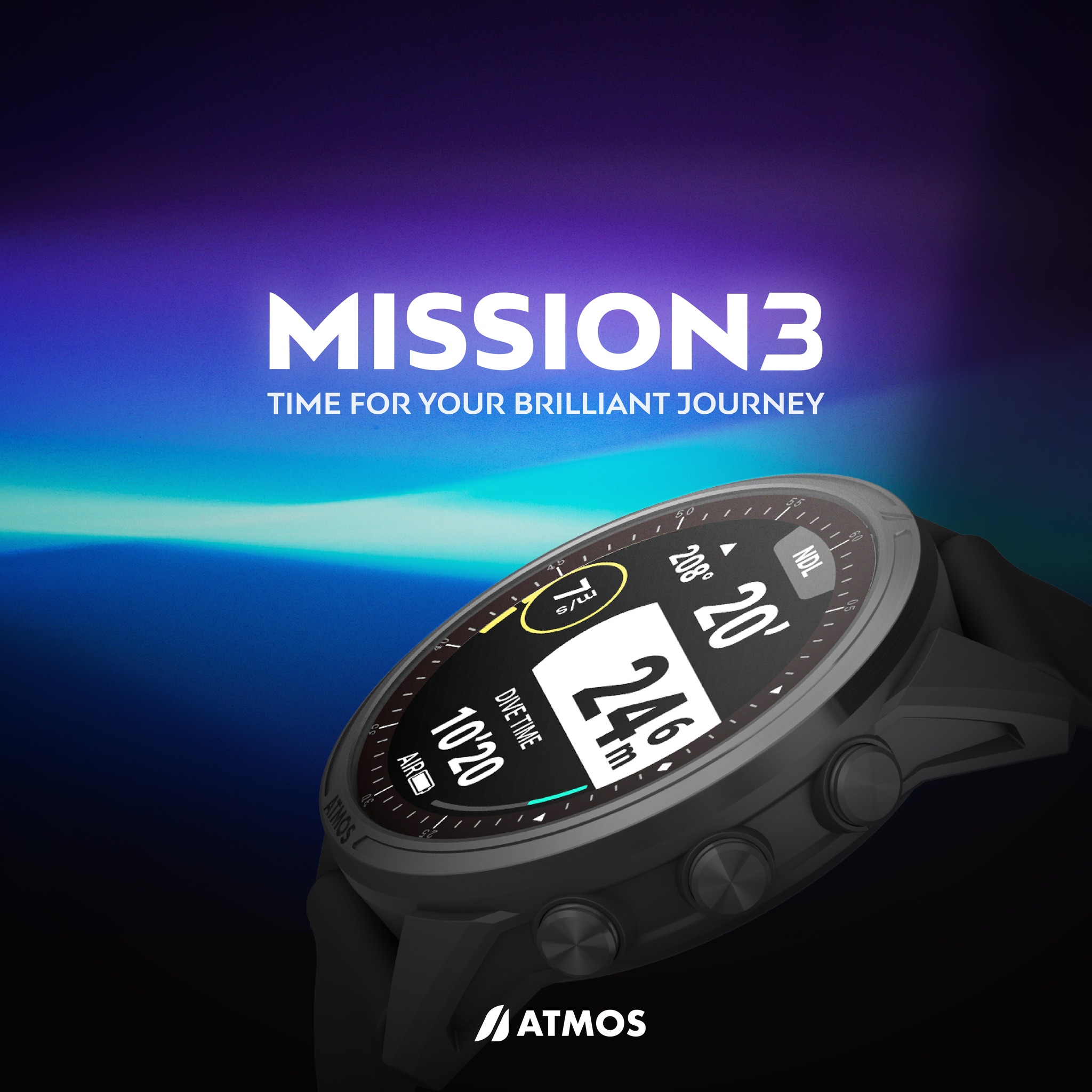 Atmos Mission 3 Dive Computer Scuba Diving Free Diving | Shopee Malaysia