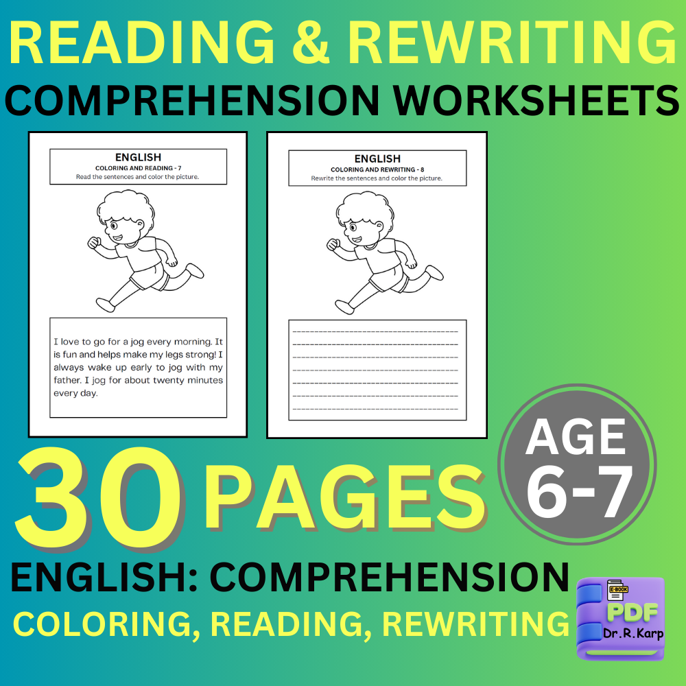 [PDF] [Part 2] Rewriting & Reading Comprehension Worksheets For Kids ...