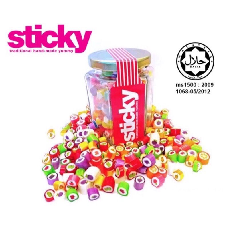 Malaysia Sticky Candy Sticky Coklat Handmade Gula Mix Fruits with Free ...