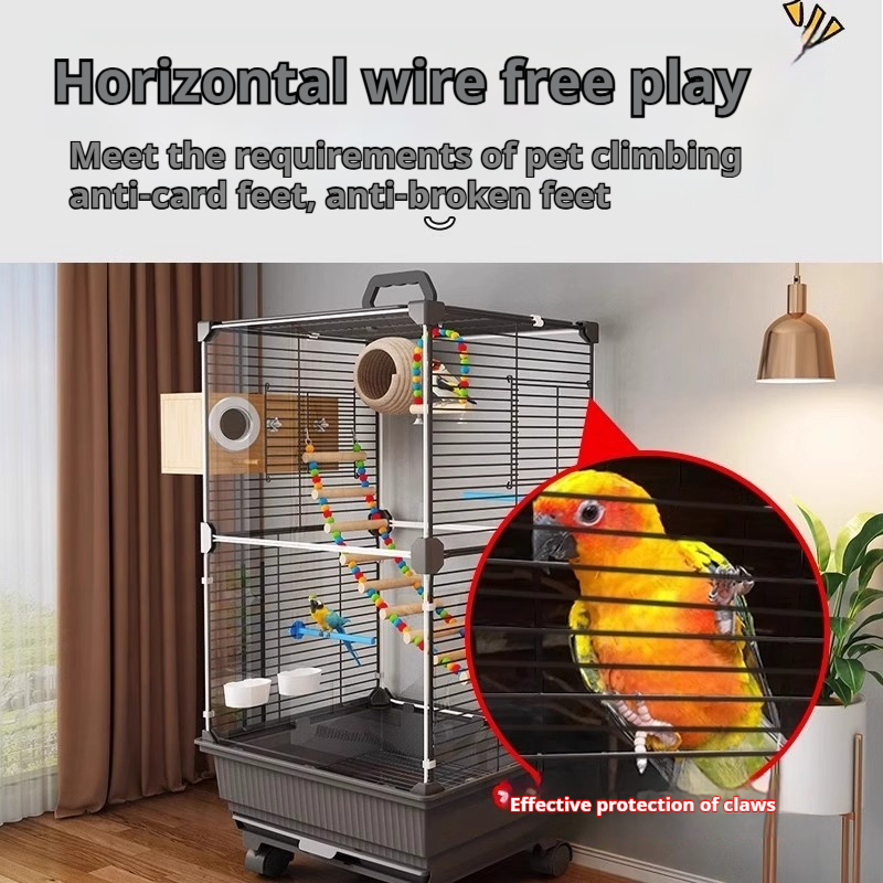 bird cage large 360° Panoramic Transparent Luxury Bird Cage, Free to ...