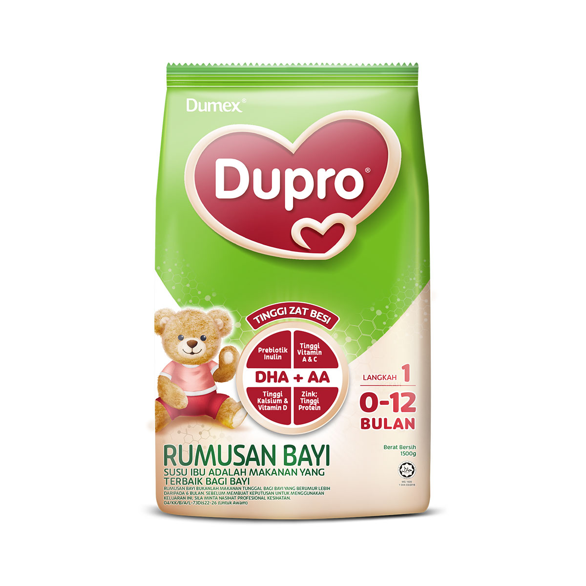 Dumex Dupro Step 1 Infant Milk Formula 0-12 months (1.5kg) (Susu, Milk Powder, 奶粉) | Shopee Malaysia