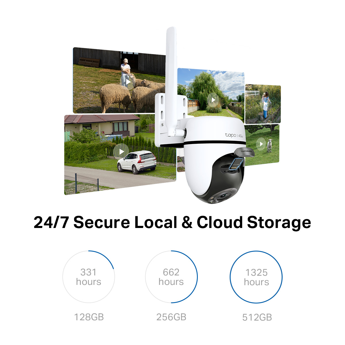 TP-Link Tapo 4G SIM Card & POE 2MP CCTV Camera Outdoor IP66 Waterproof ...