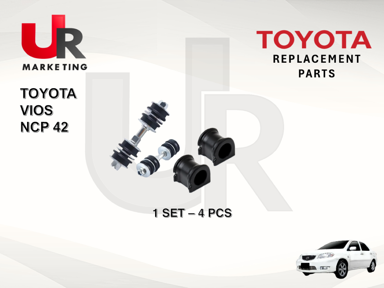 TOYOTA VIOS NCP42 FRONT STABILIZER BUSH/ SUSPENSION KIT (2002-2007) | Shopee Malaysia