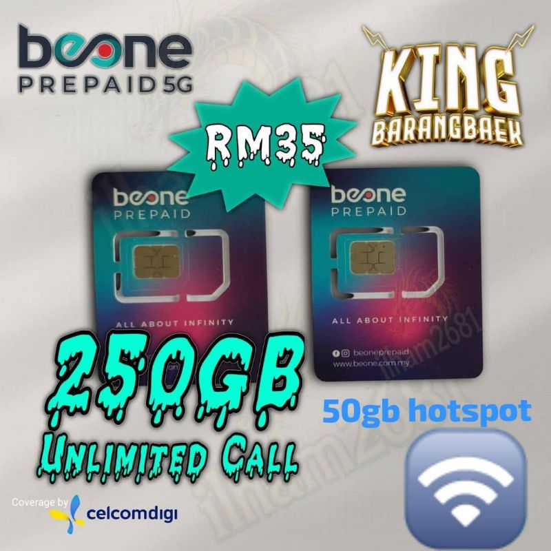 🔥Simkad beONE Unlimited Call + 110gb 5g RM25 Sebulan CelcomDigi🔥 ...