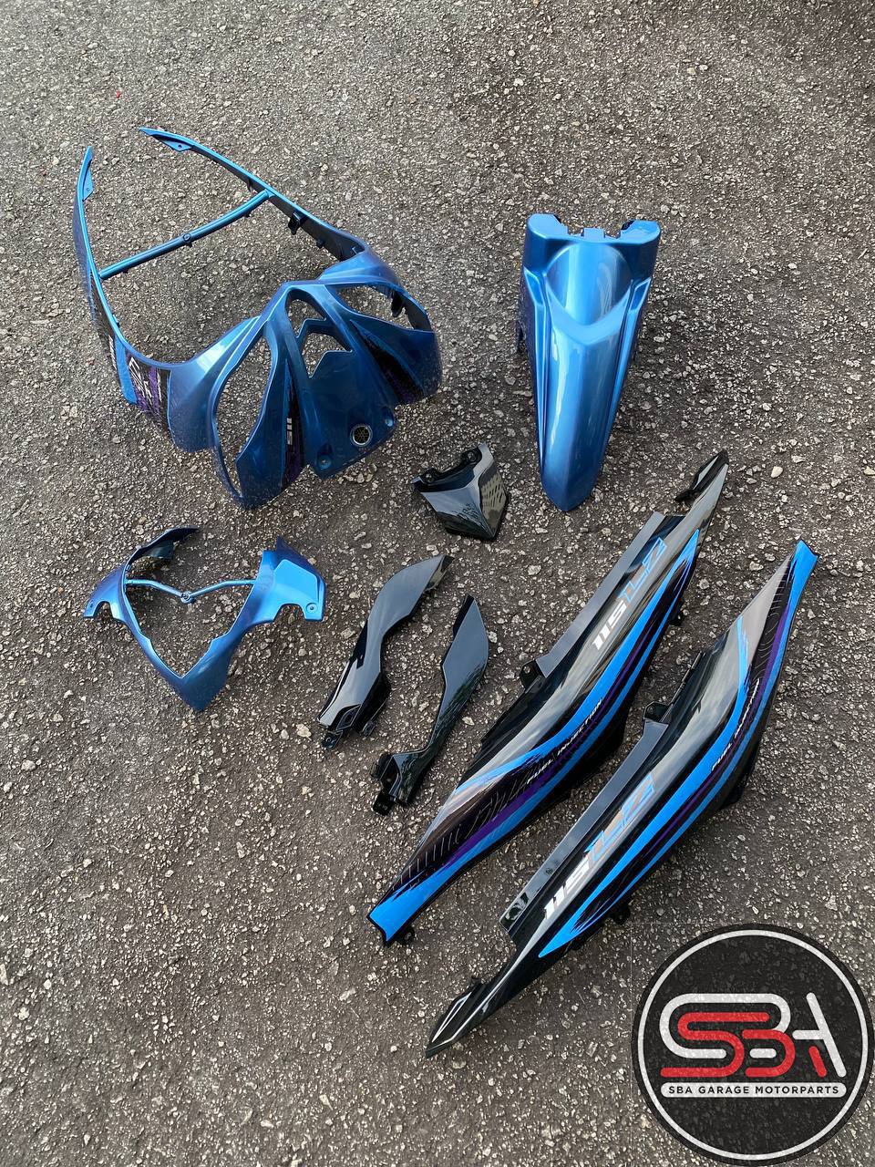 COVERSET BODYSET OEM SET LAGENDA SRL 115 / 115Z FI BABY BLUE 021 DBSB ...