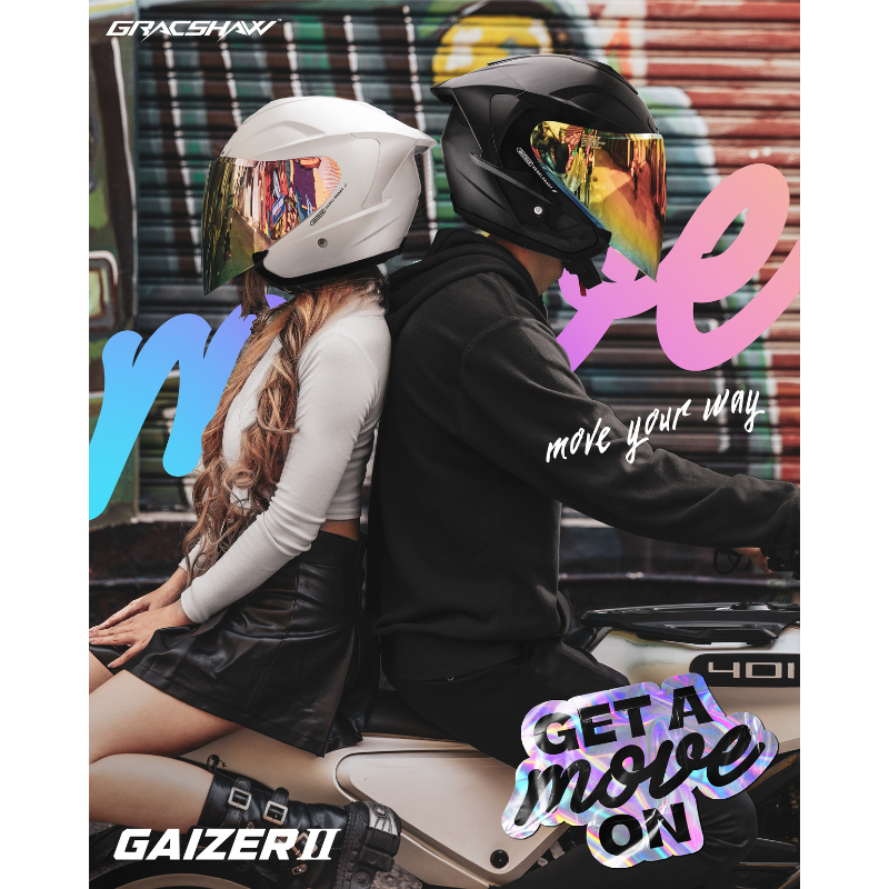 (READY STOCK) Gracshaw Helmet NEW G838 GAIZER 2 GAIZER II VERSION 2 ...