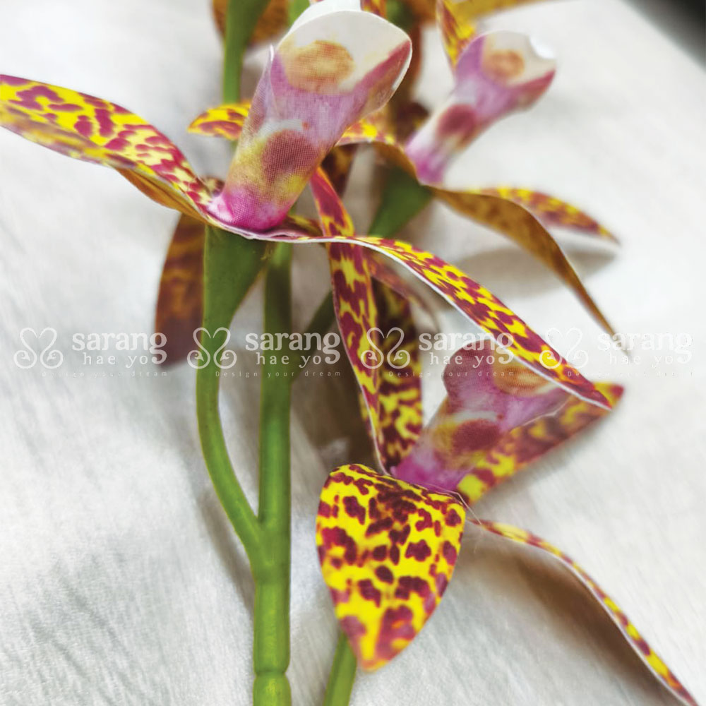Bunga Orkid Spider Orchid X9 Heads 1 Tangkai Artificial Orked Latex ...