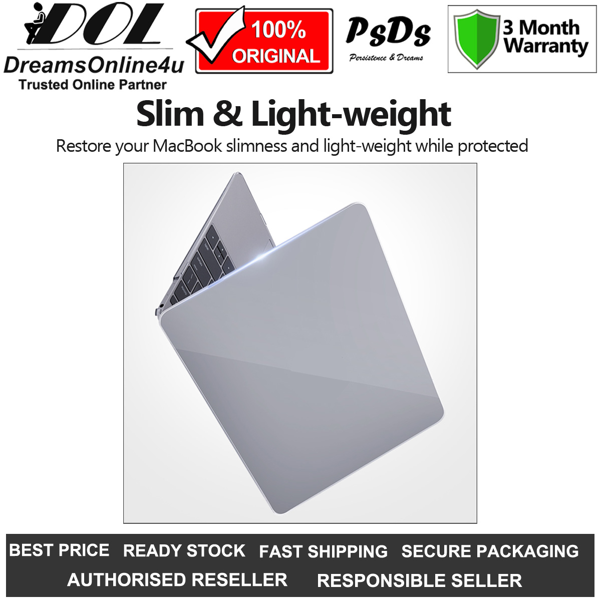PsDs Matte Ultra Slim Light Weight Hard Cover Case Laptop MacBook Air ...