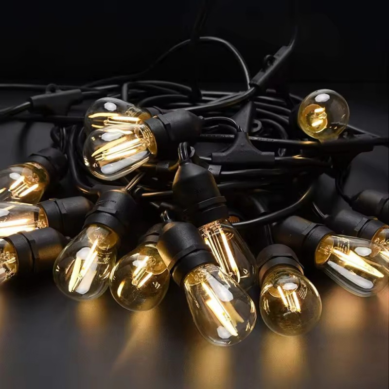 10 meters with 20 outlets Outdoor LED String Light E27 Cafe Garden ...