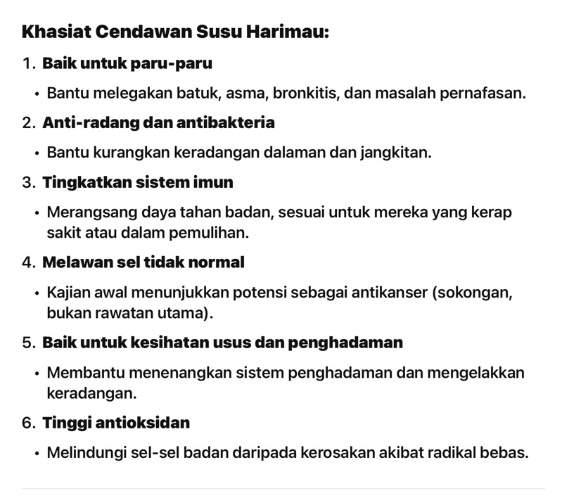 CENDAWAN SUSU HARIMAU kering 100g | Shopee Malaysia
