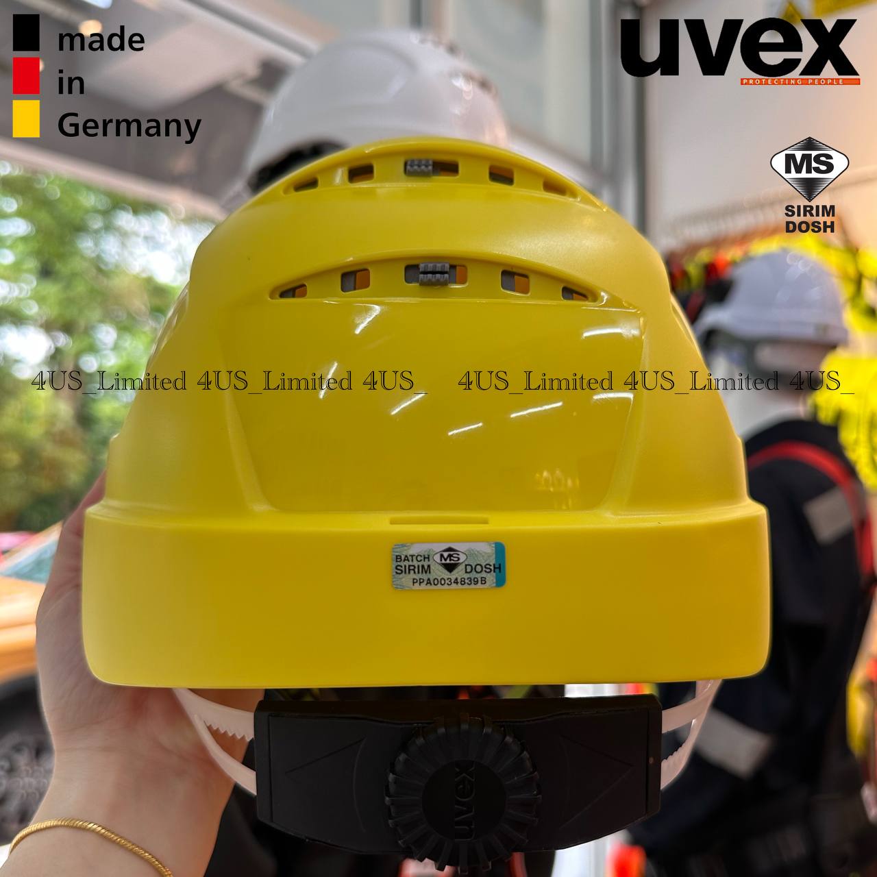 UVEX 9772 Pheos B-WR Safety Helmet, with Vent, Long Brim | lightweight ...