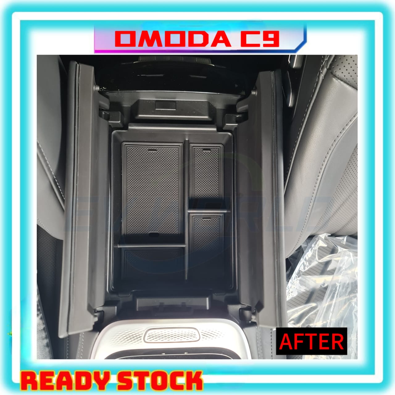 【J383】Kotak Penyimpanan Konsol Tengah JAECOO OMODA C9 Armrest Storage ...