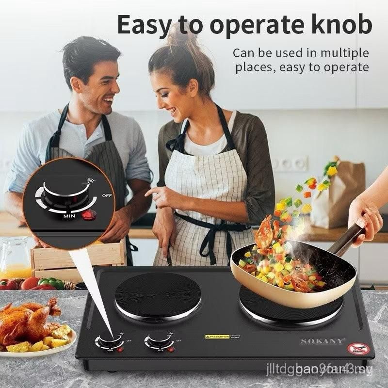 SOKANYA INDUCTION cooker thermostat electothormal double burner cooking stove electric. | Shopee ...