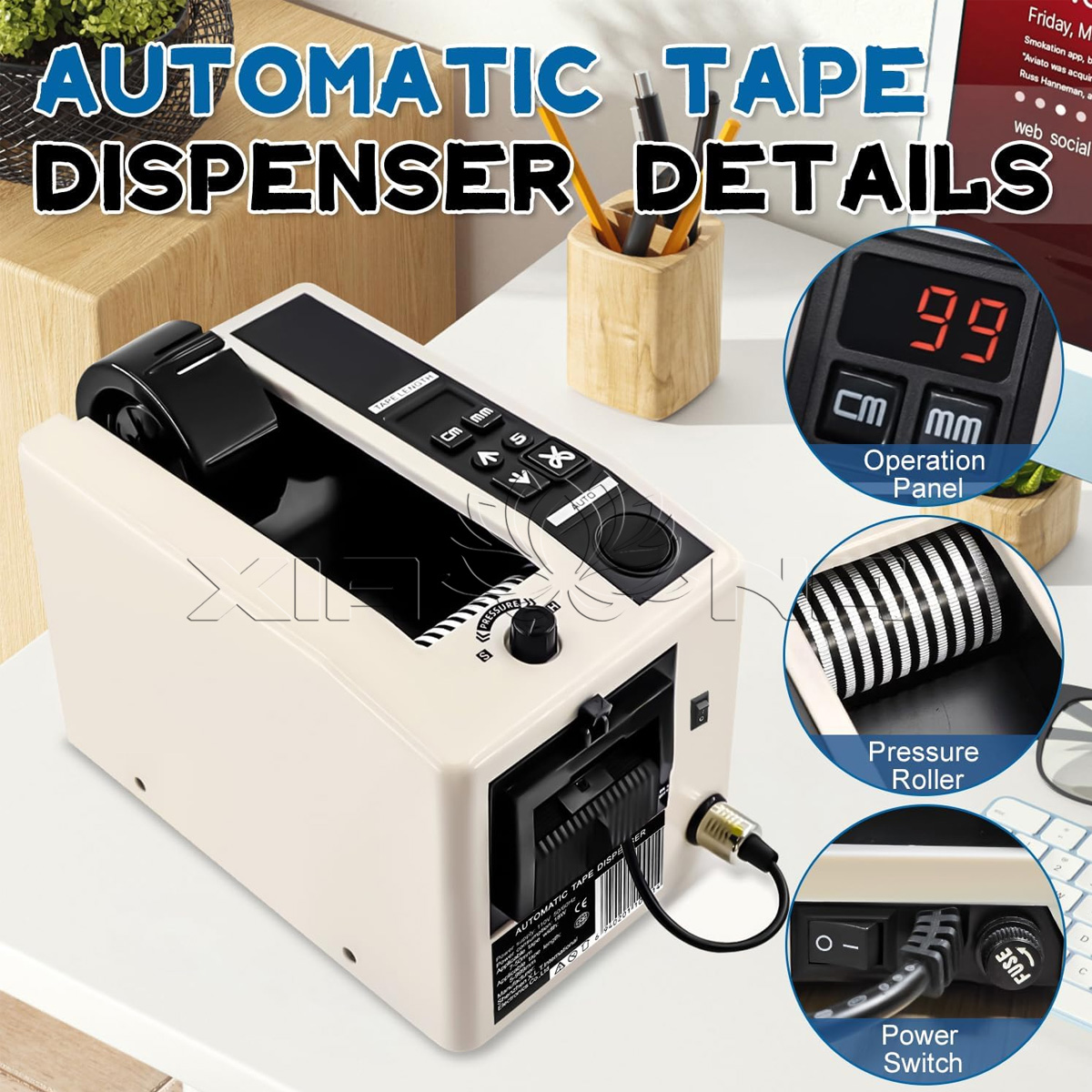 M100 Automatic Tape Dispenser Electric Tape Cutting Machine Paper ...
