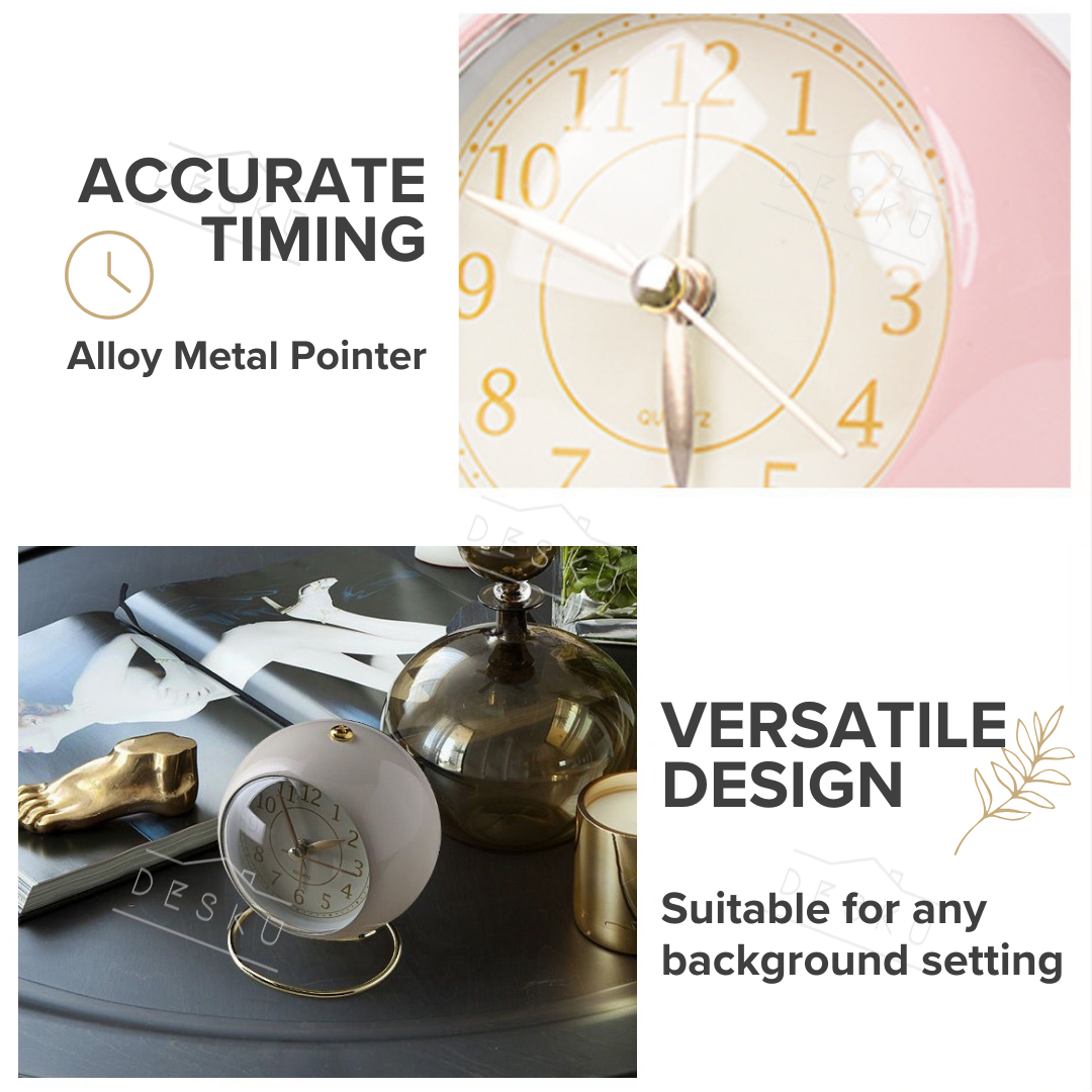 Ins Style Retro Table Clock Student Alarm Clock Simple Alarm Clock ...
