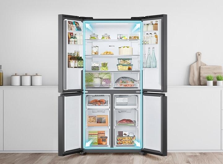LG 474L French Door Fridge in Black Glass Finish | GC-B48FMGAH | Shopee ...