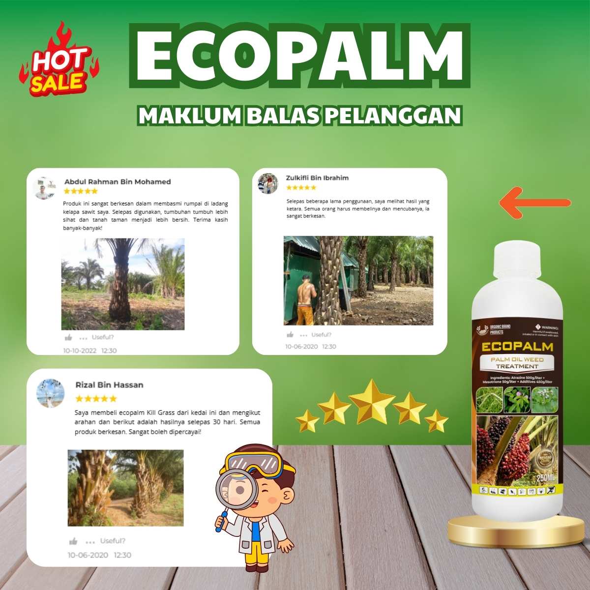 RACUN RUMPAI ECOPALM - Racun herba khusus untuk kebun kelapa sawit ...