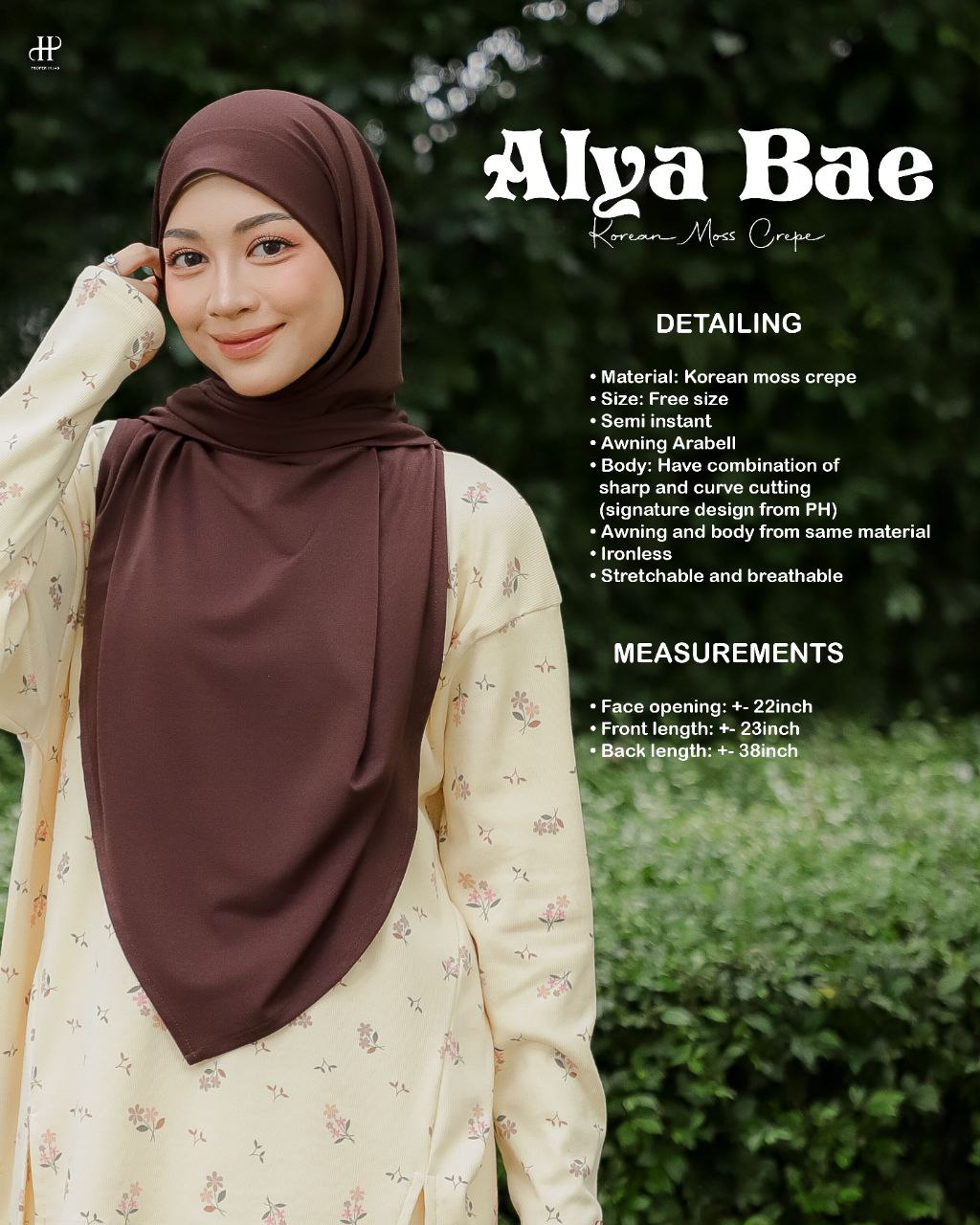 ALYA BAE [ SEMI INSTANT ] By PROPERHIJAB | Shopee Malaysia