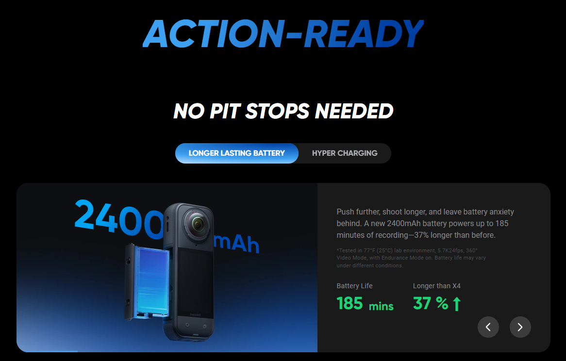 Insta360 New X5 8K 360 Video 72MP Photo Dual Lens Pocket Action Camera ...