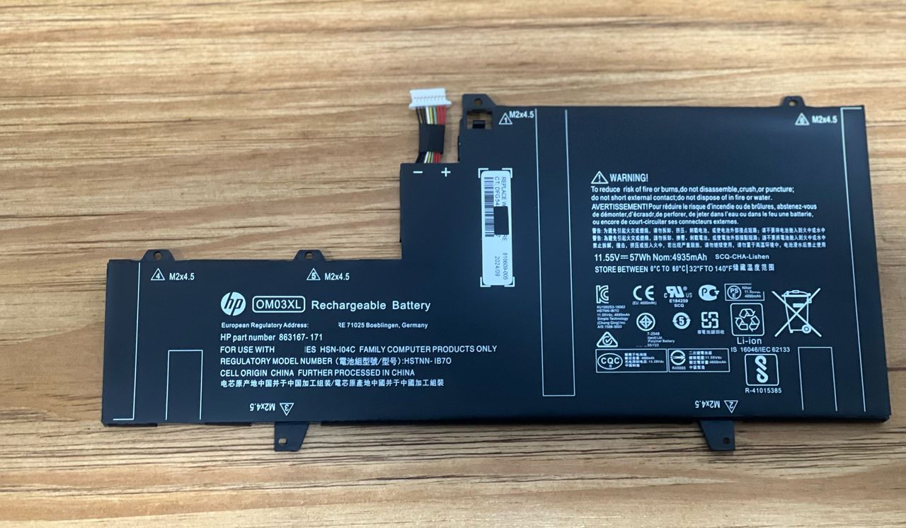HP OM03XL OMO3XL HP EliteBook X360 1030 G2 HSTNN-IB70 863167-1B1 863280 ...