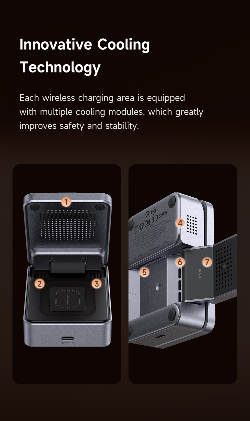 (6 Months Warranty) MCDODO MagQ 3 in 1 Qi2 Foldable Charging Station ...