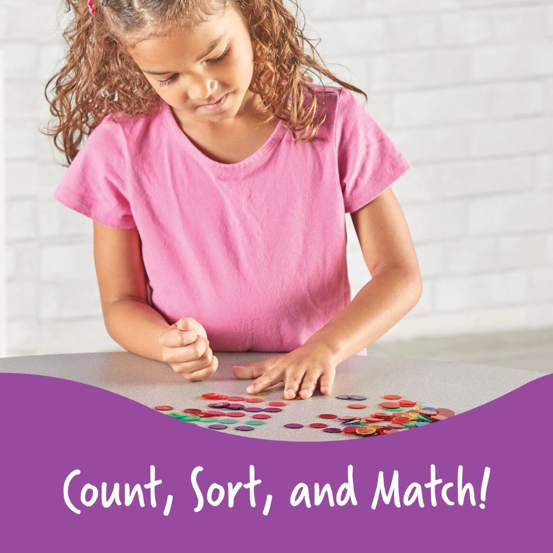 Learning Resources Transparent Counters (Set of 250)- Age 5-9, Counting ...