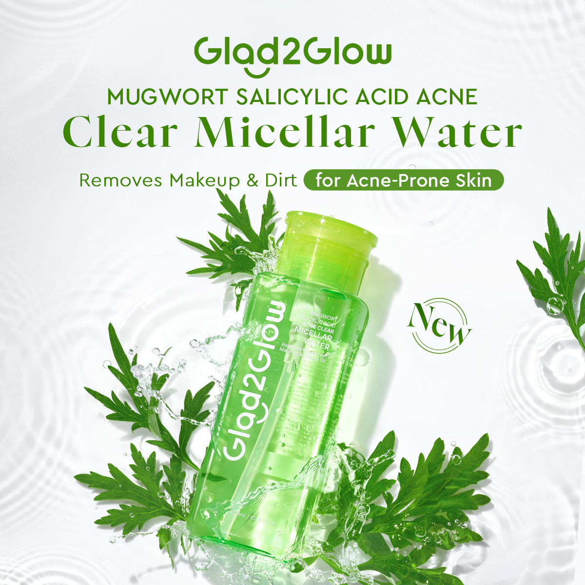 Glad2Glow Cherry Blossom Betaine Micellar Water 300ML Makeup Remover ...