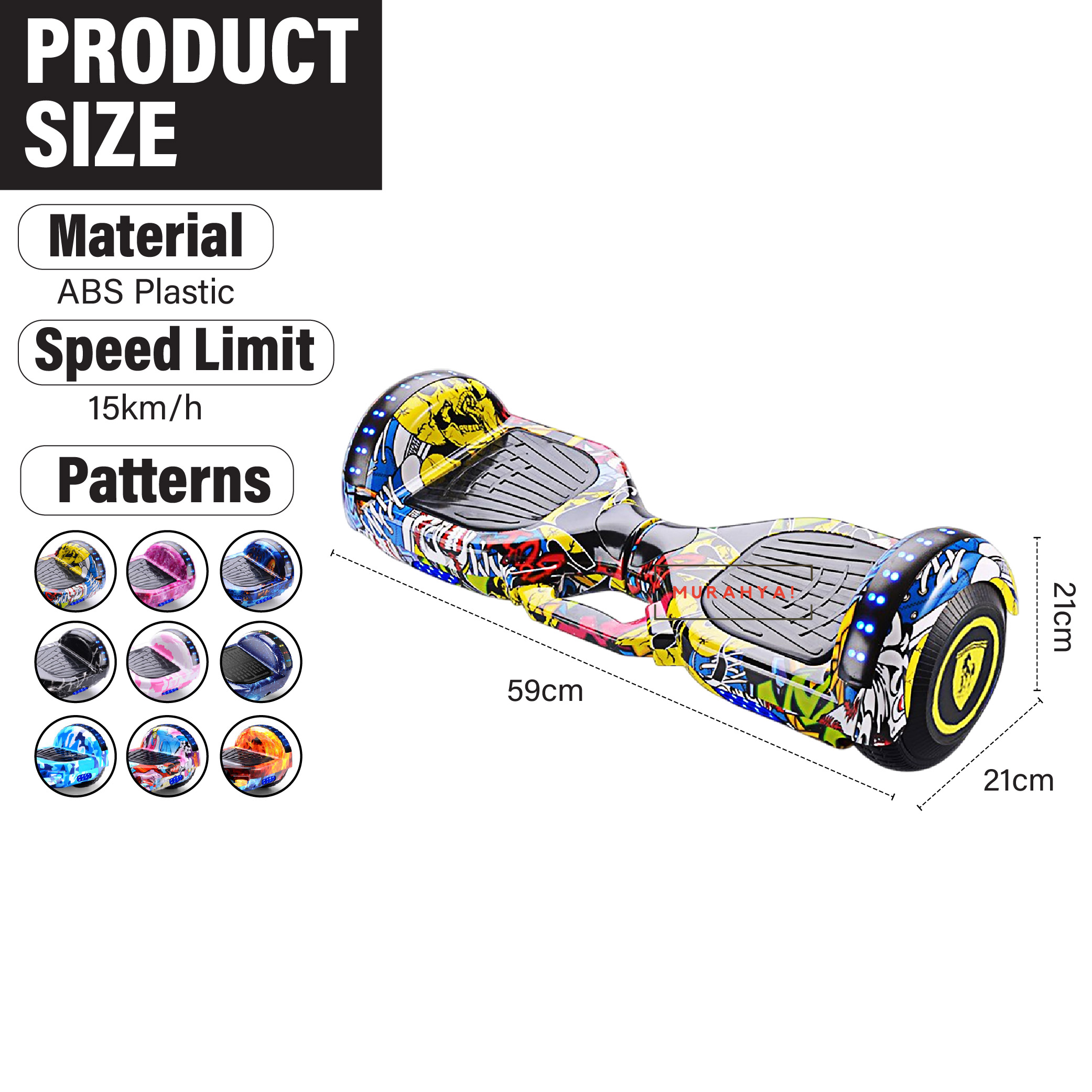 Hoverboard Balance Wheel Self Balancing Scooter Hoverboard Adult Kids 7 ...