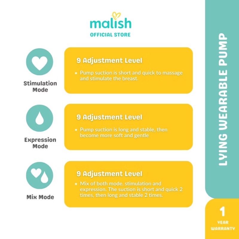 (FREE GIFT+VOUCHER) Malish Lying Wearable Handsfree Pump | Boleh Tidur ...