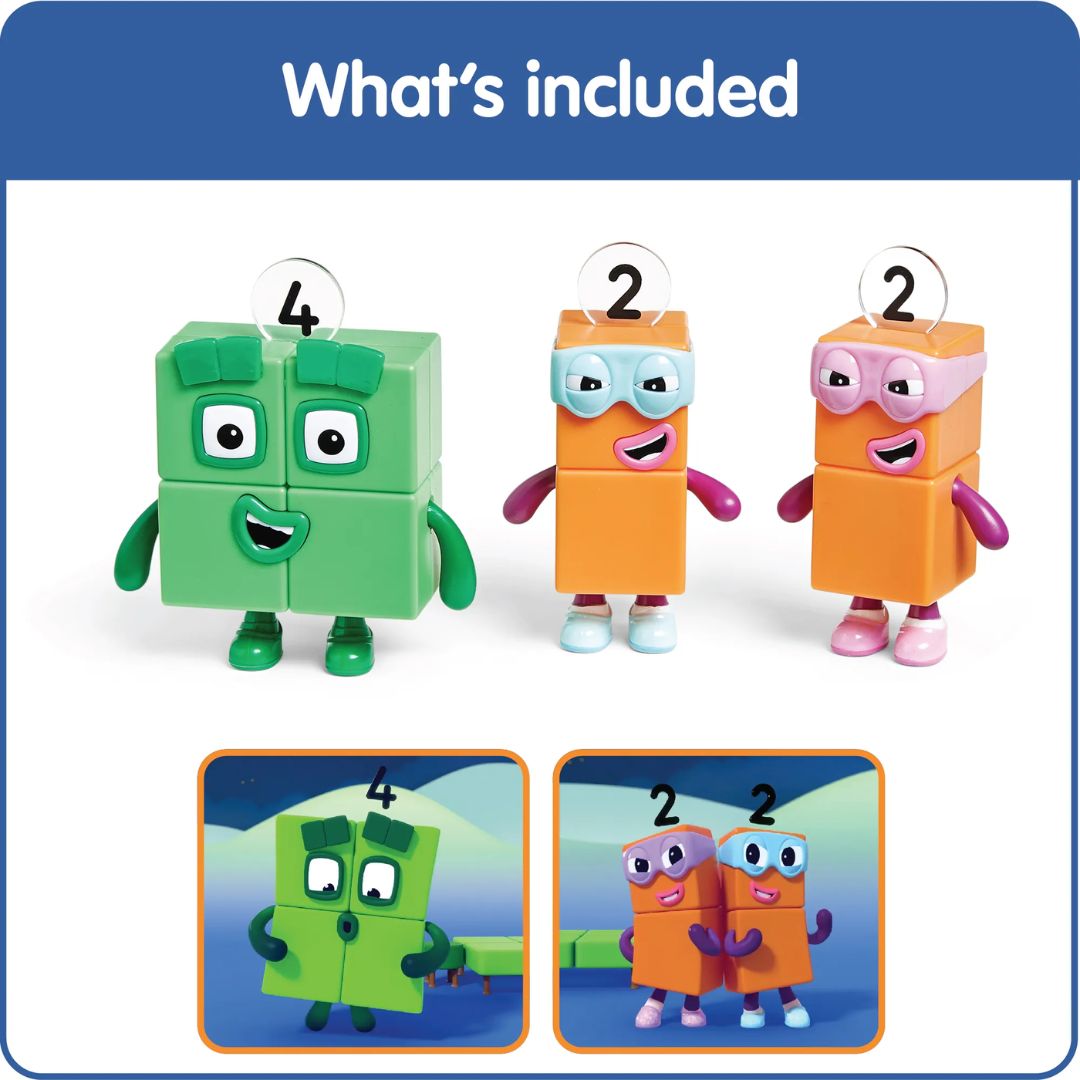 Learning Resources Numberblocks Four and The Terrible Twos Figure Pack ...
