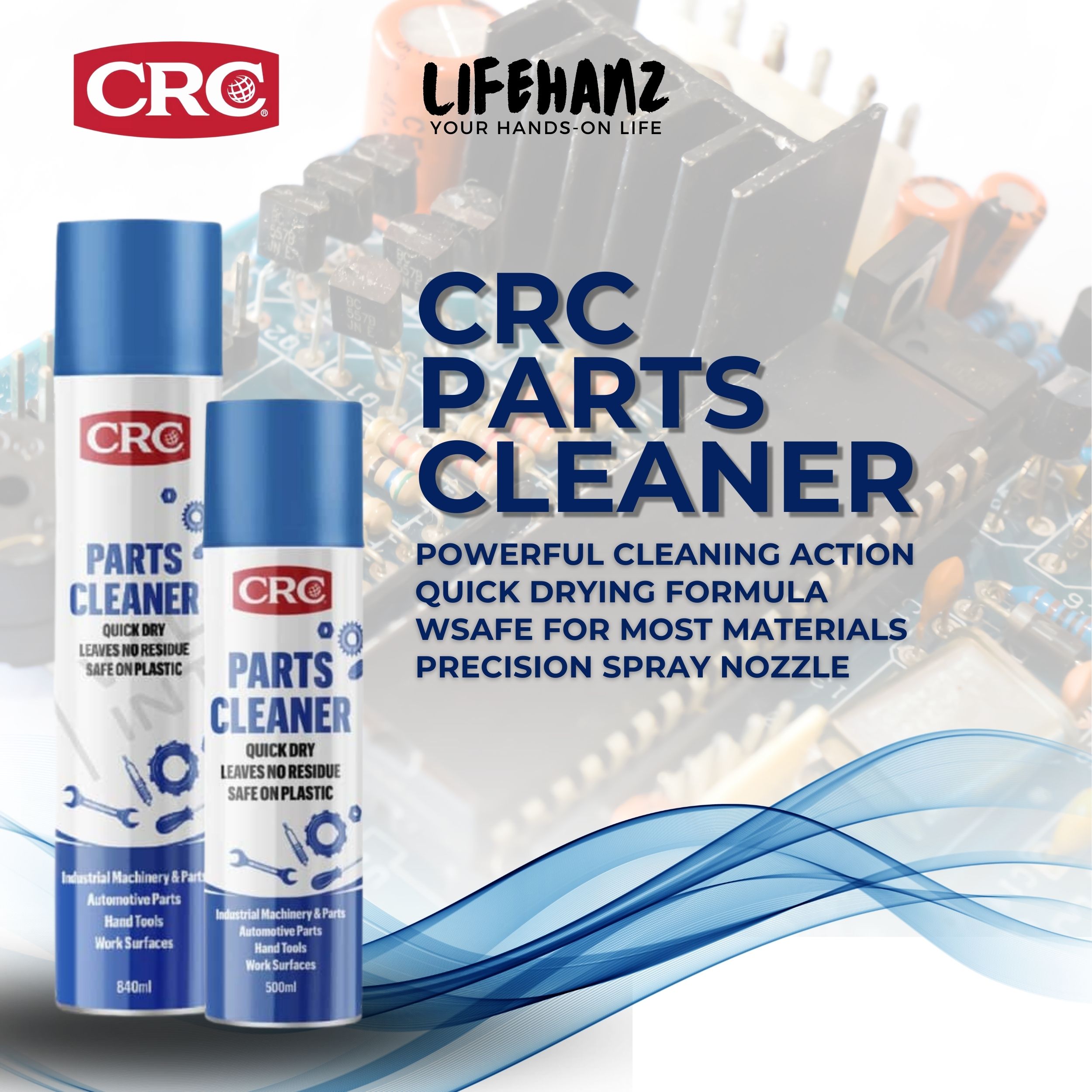 CRC Electrical Parts Cleaner | Fast-Evaporating Degreaser | Residue ...