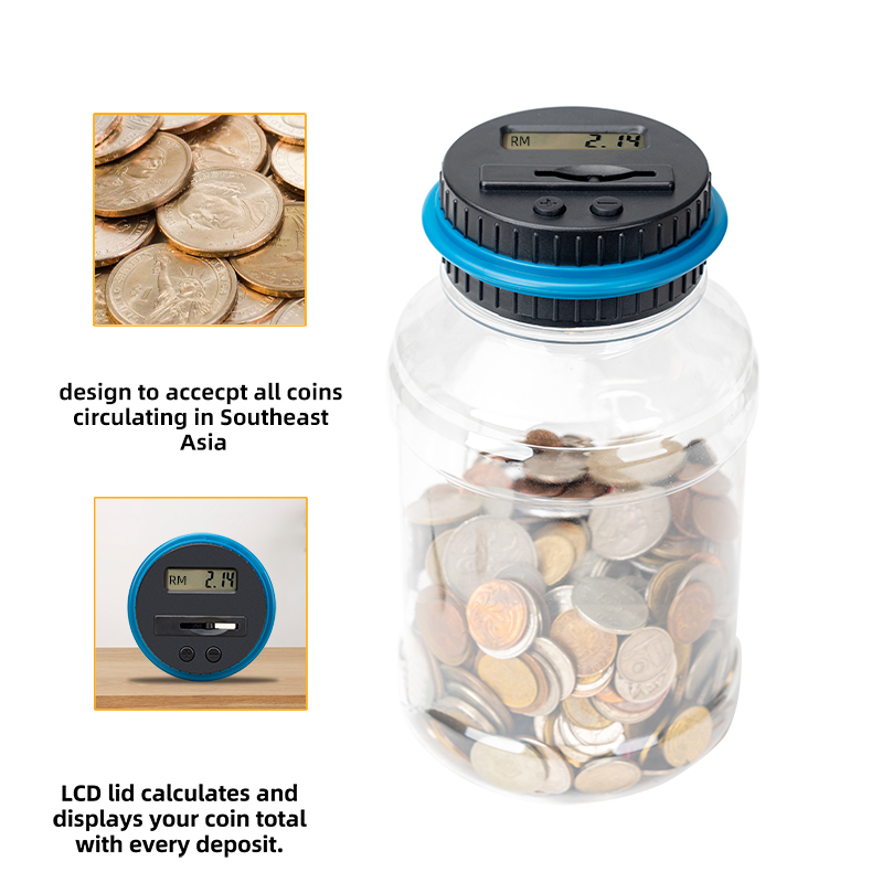 Electronic Piggy Bank Counter Coin Digital LCD Counting Coin Money ...