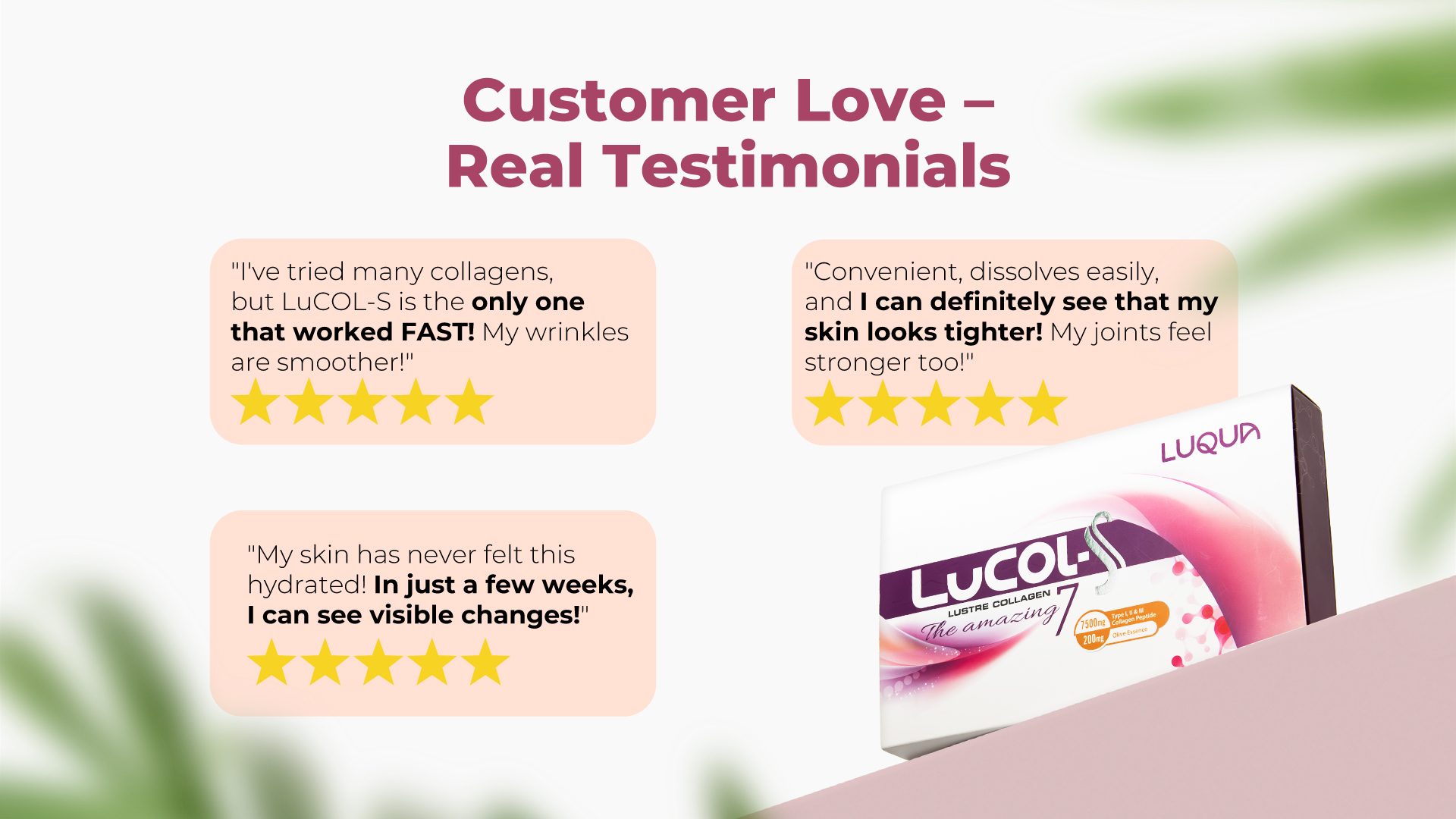 LUQUA Lucol-S - Hydrolyzed Collagen Peptide Whitening Supplement ...