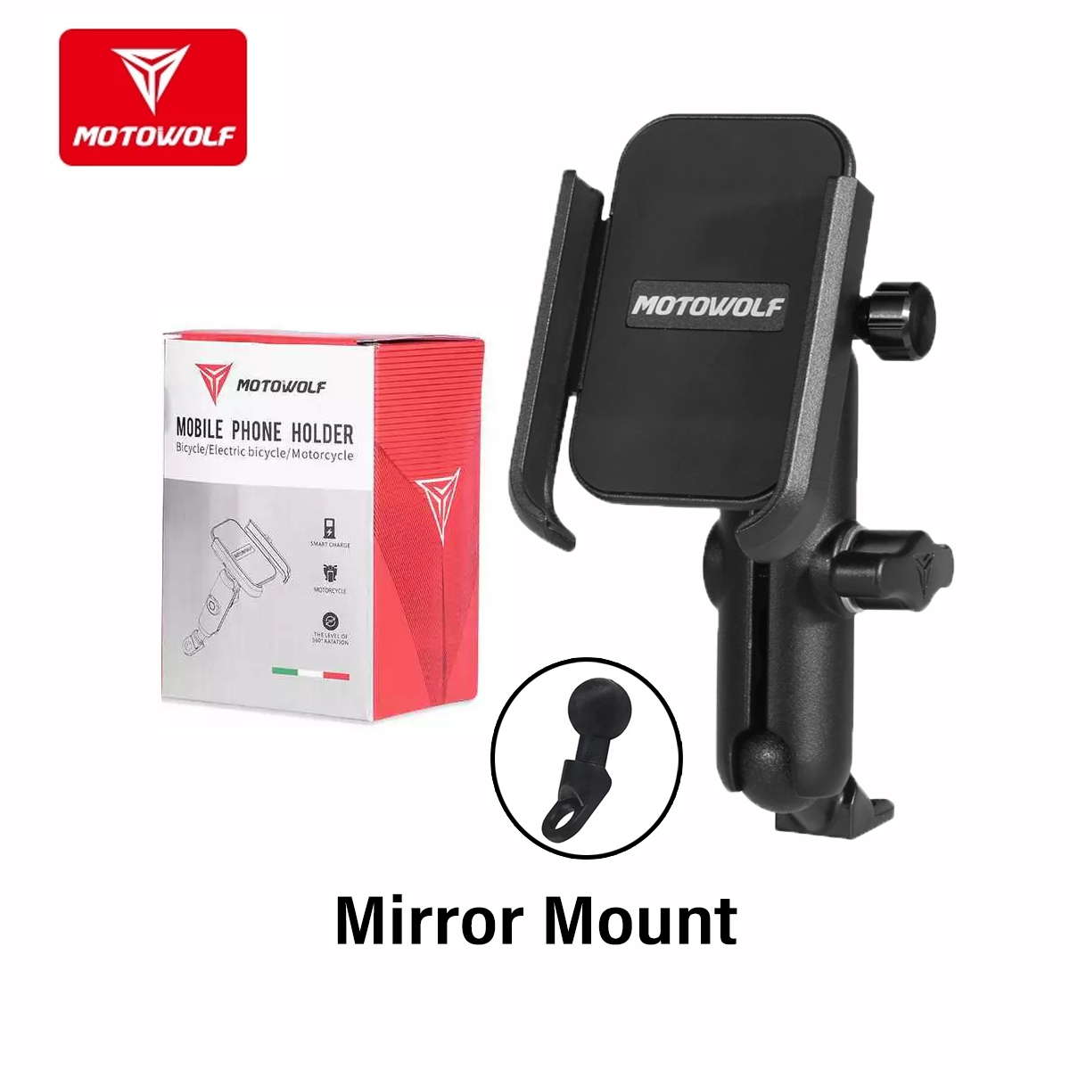 Motowolf V3 Handle Bar/Mirror Mount Cell Phone Holder MDL2821 | Shopee Malaysia