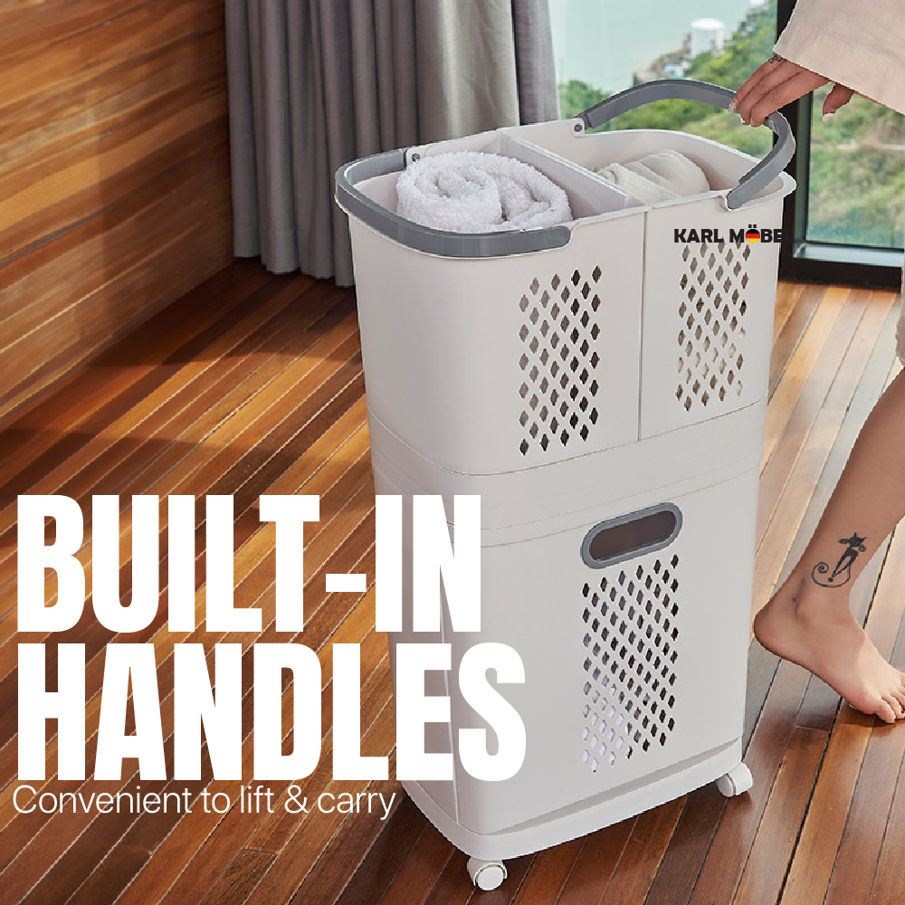 Laundry basket Multifunction Modern Clothes Basket Bakul baju dobi ...